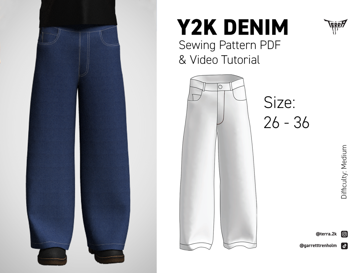 Y2K Denim Pattern – terra2k